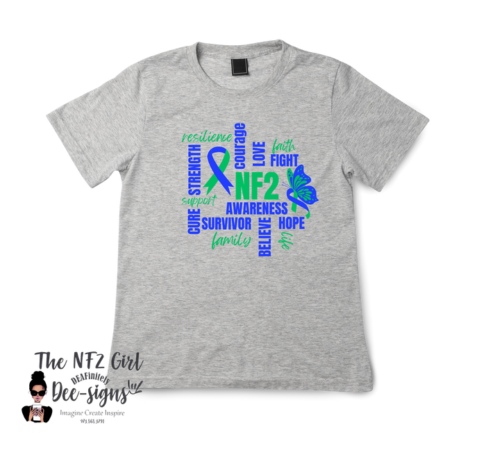 NF2 Crossword Awareness T-Shirt, New for 2024! – DEAFinitely Dee-Signs